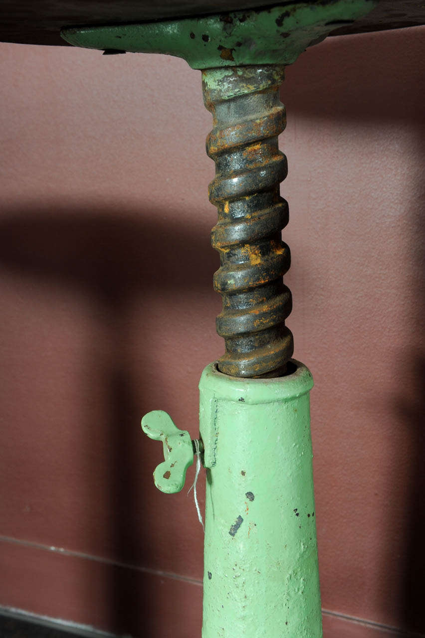 Set Of 6 Industrial Cast Iron "Singer" Tripod Machine Stools (1 left ...