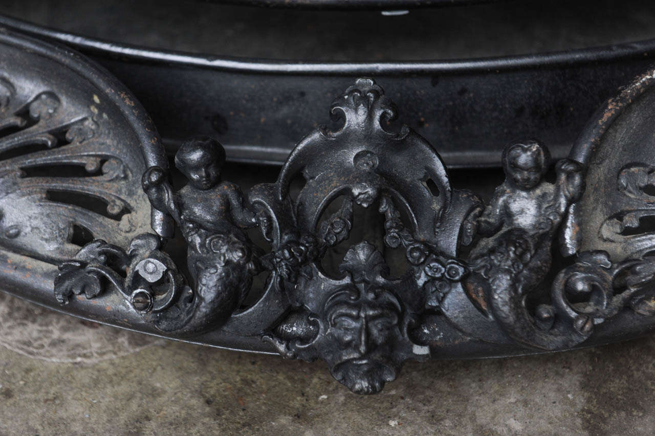 Polished Cast and Wrought Iron Victorian Fireplace, Steampunk Look at ...