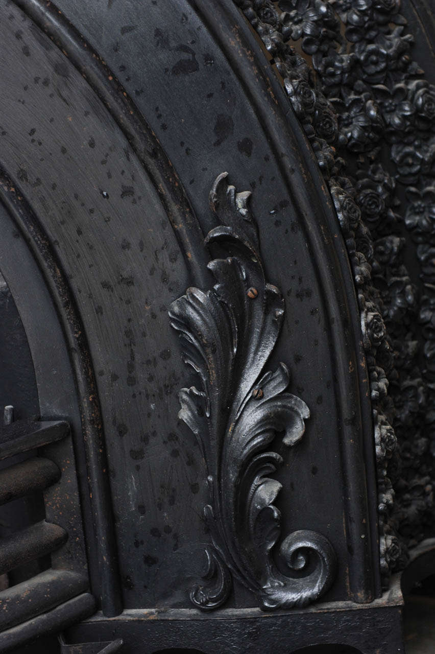 Polished Cast and Wrought Iron Victorian Fireplace, Steampunk Look at ...
