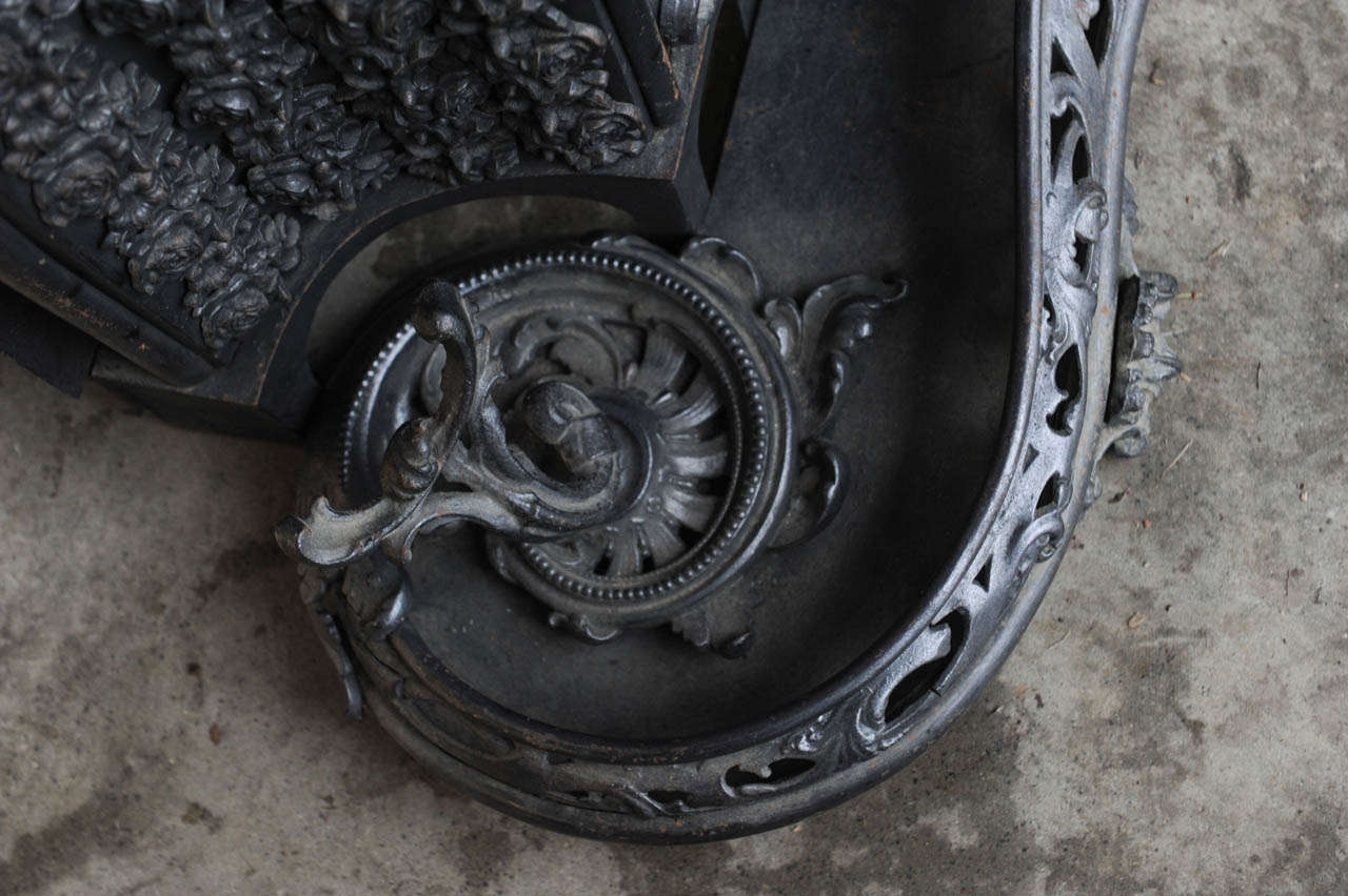 Polished Cast and Wrought Iron Victorian Fireplace, Steampunk Look at ...