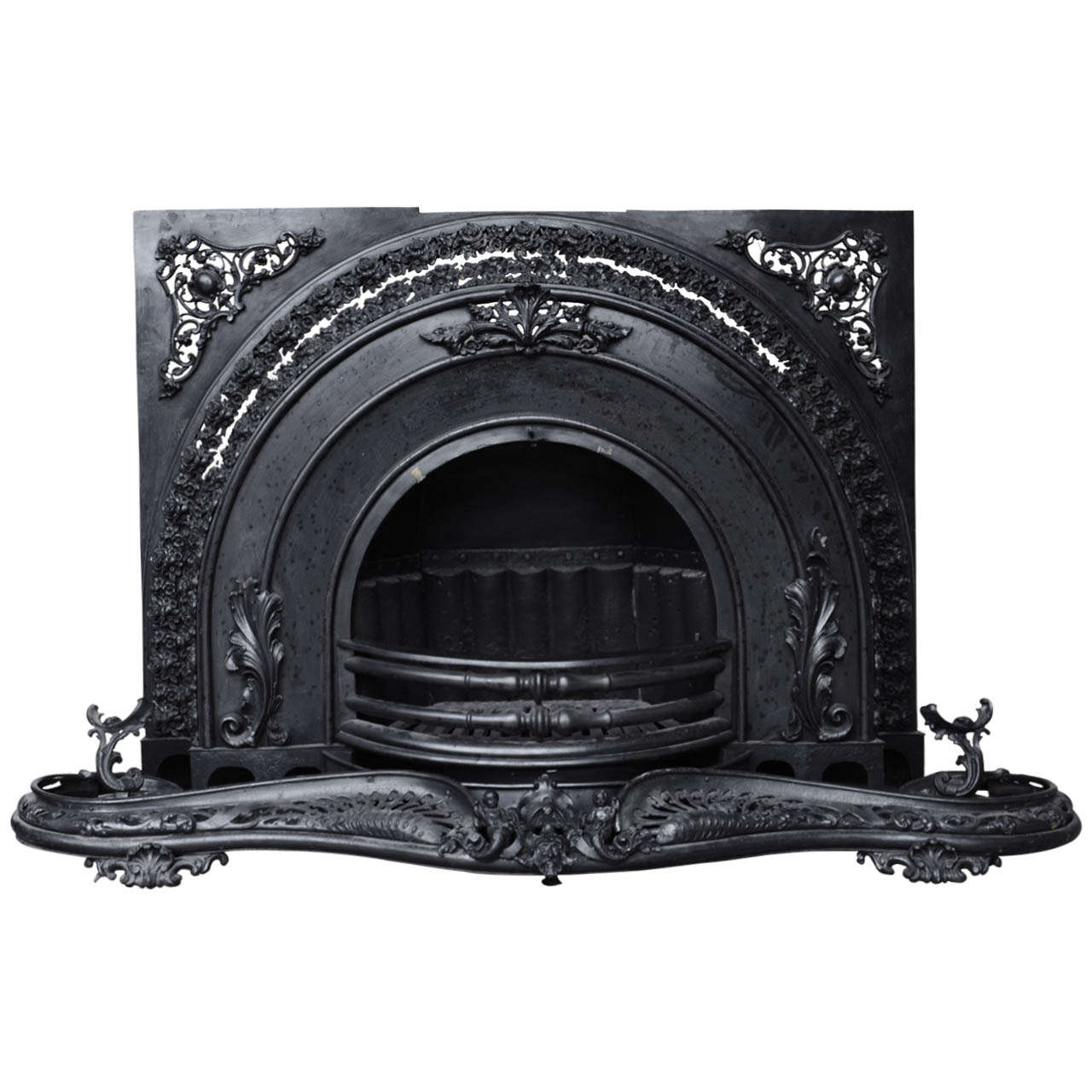 Polished Cast and Wrought Iron Victorian Fireplace, Steampunk Look at ...
