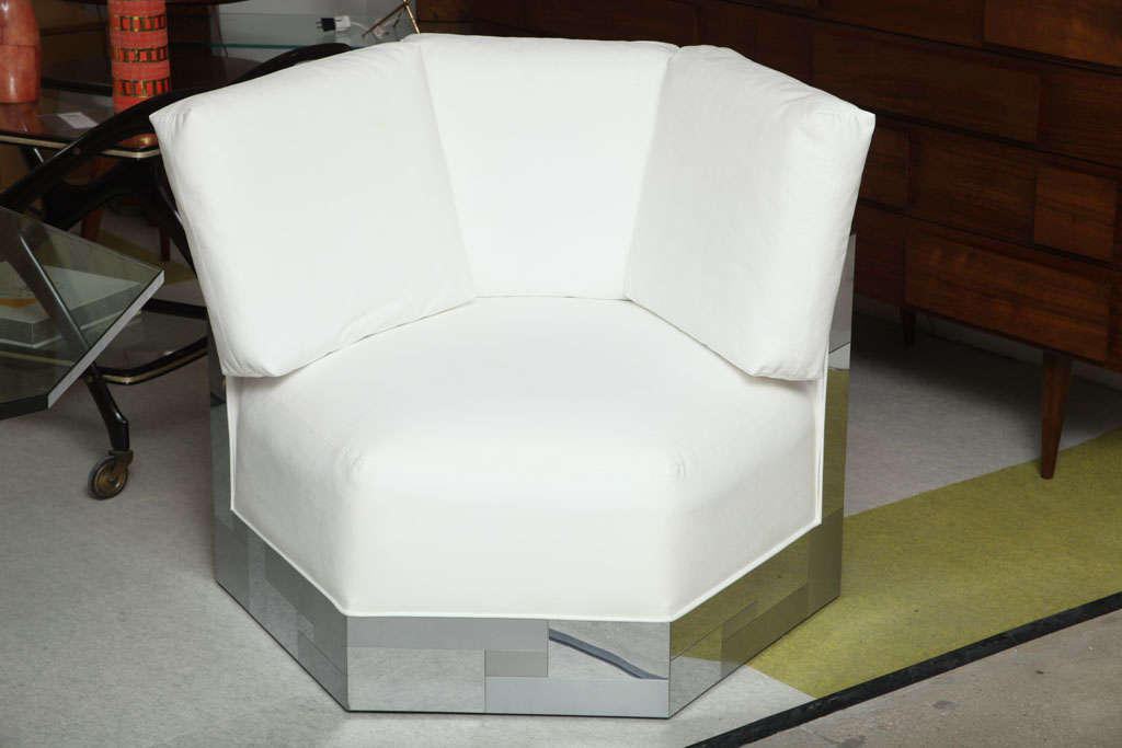 Pair of Paul Evans Cityscape Hexagonal Chairs at 1stDibs