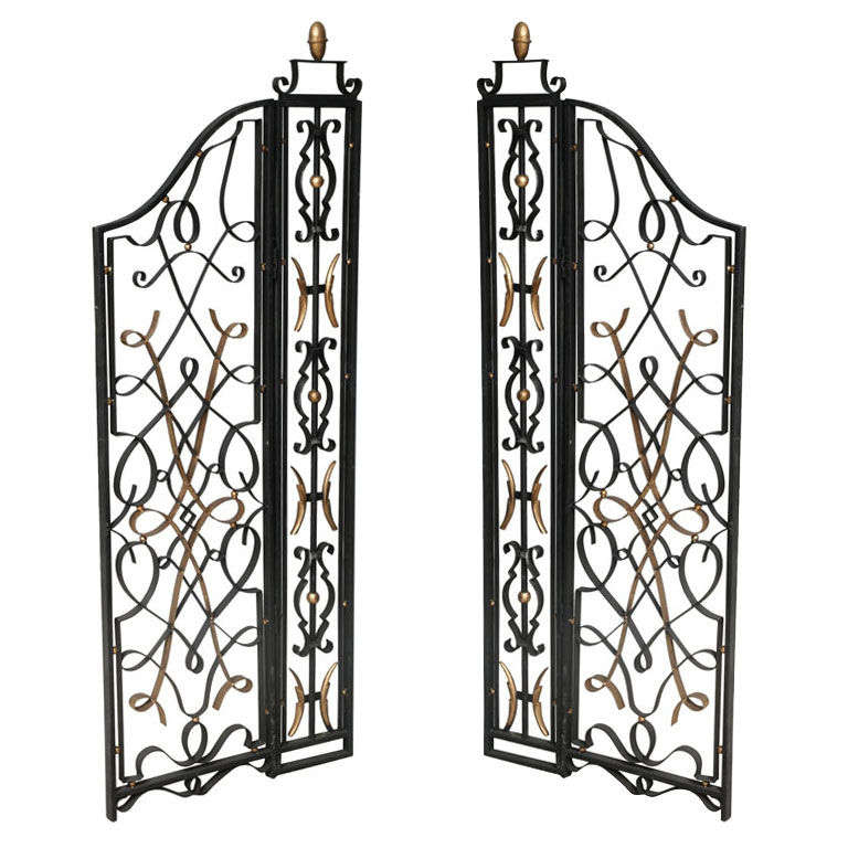 A Pair Of French Iron Gates at 1stDibs