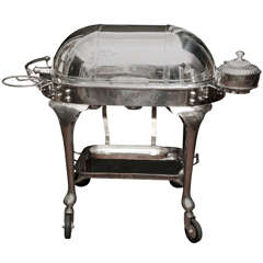Rare Silver-plated Service Trolley at 1stDibs