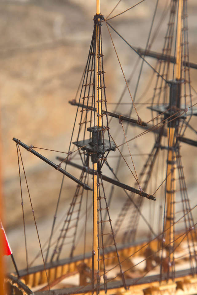 Handmade Plank on Frame Ship Model, H.M.S. Pelican For Sale at 1stDibs ...