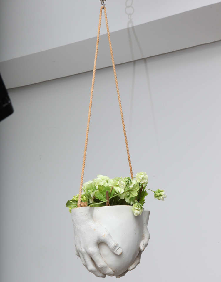 Hanging Plaster with Cast Hands of the potter Richard Etts at 1stDibs