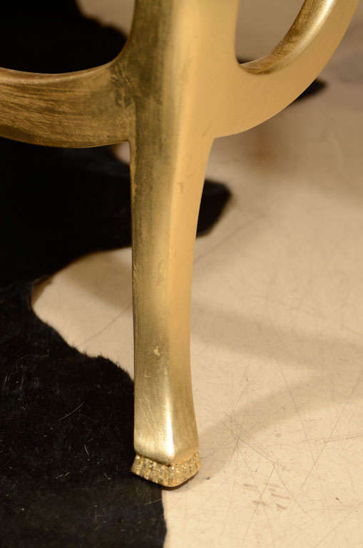 Gold Leaf Coffee Table For Sale at 1stDibs