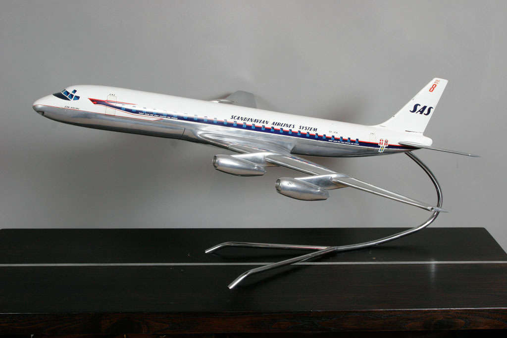 Extremely rare large-scale model of McDonnell-Douglas DC 8 Plane at 1stDibs