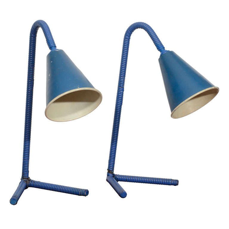Pair of Table Lamps by Jean Royere at 1stDibs
