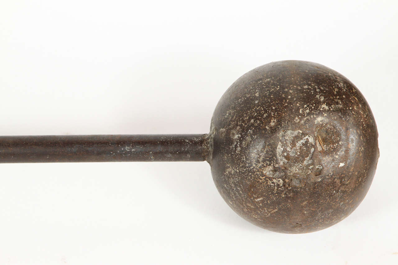 Cast Iron Strongman Barbell at 1stDibs