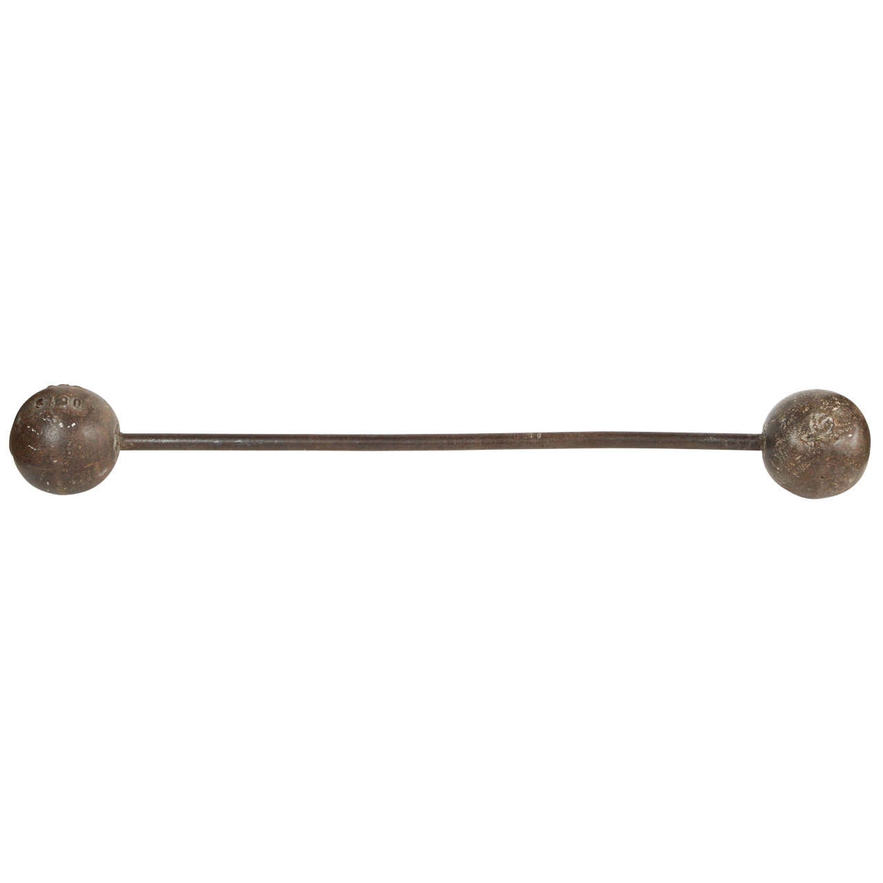 Cast Iron Strongman Barbell at 1stDibs