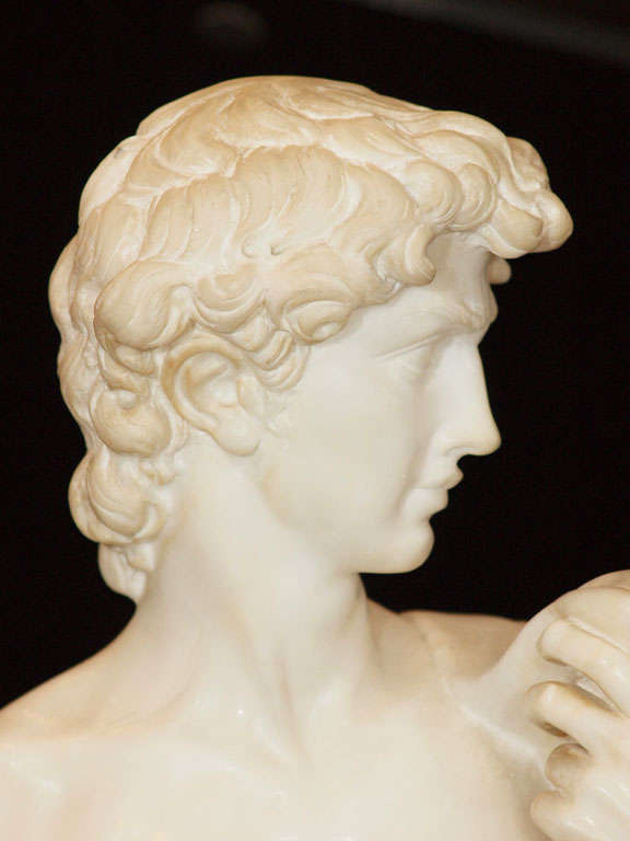 Italian Marble Carving After Michelangelo's "David" at 1stDibs