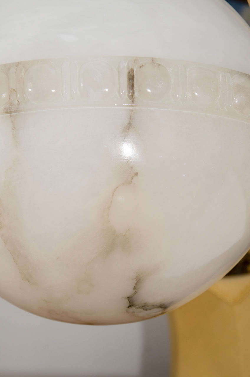 An Alabaster Globe at 1stDibs | alabaster globe pendant, alabaster ...