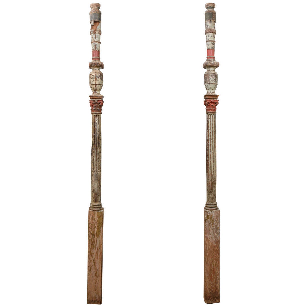 Antique Venetian Carved Posts For Sale at 1stDibs