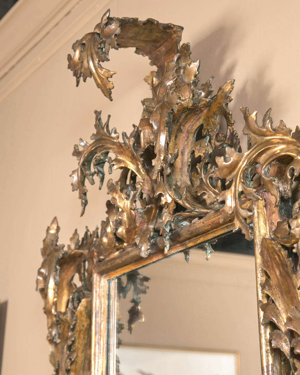 Carved Baroque Pier Mirror at 1stDibs