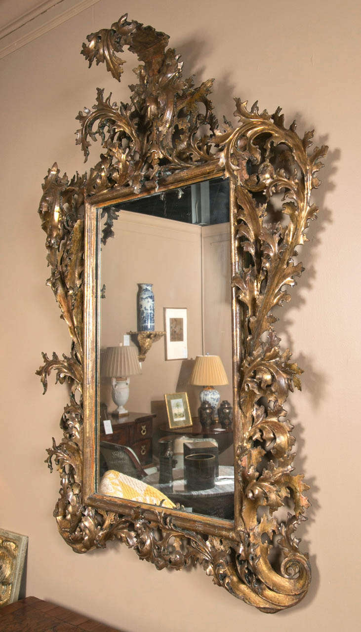 Carved Baroque Pier Mirror at 1stDibs