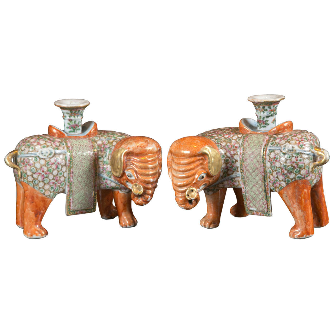 Pair of Chinese Export Joss Sticks For Sale at 1stDibs