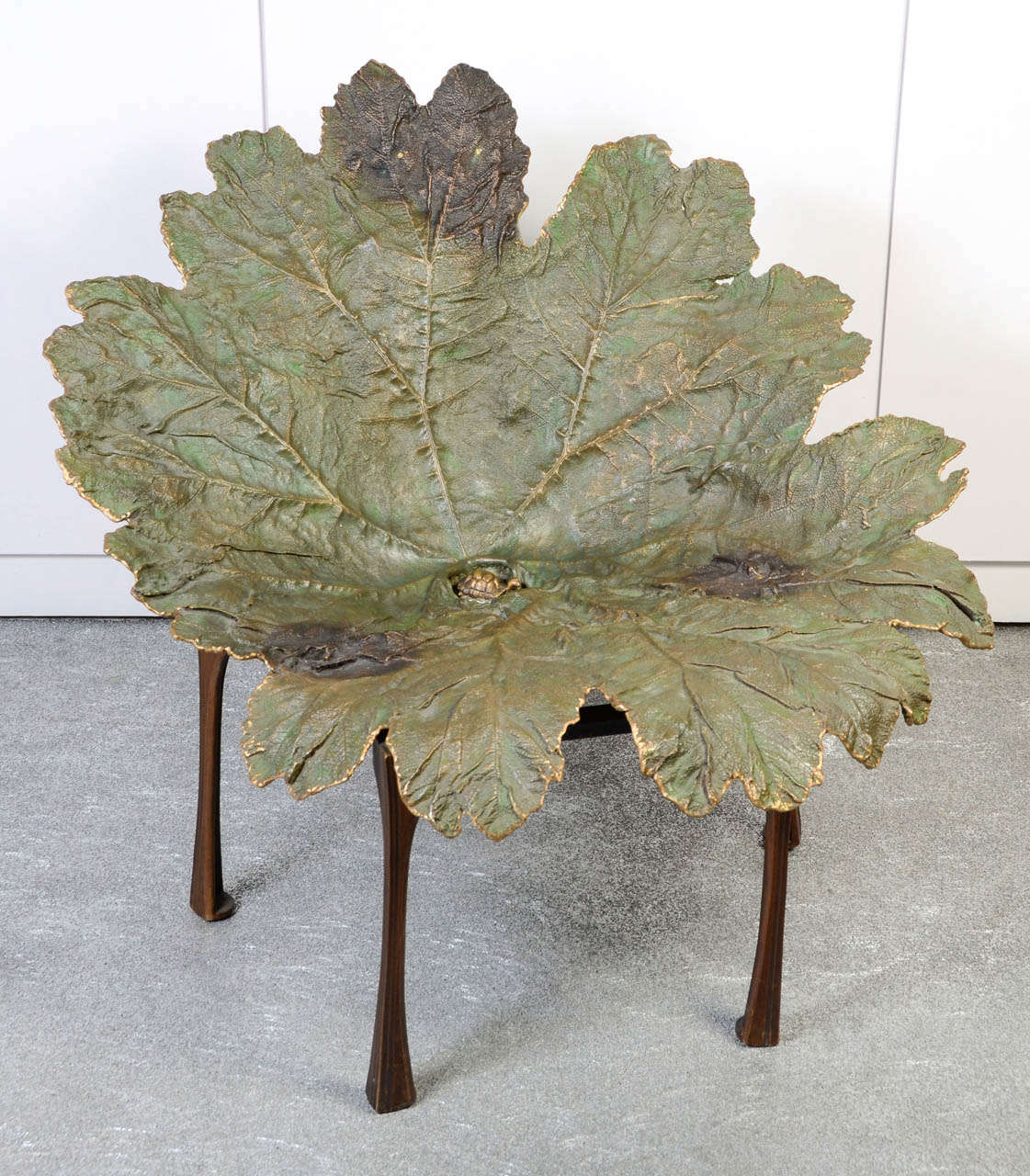 Bronze Gunnera Leaf Chair by Kim Moltzer For Sale at 1stDibs