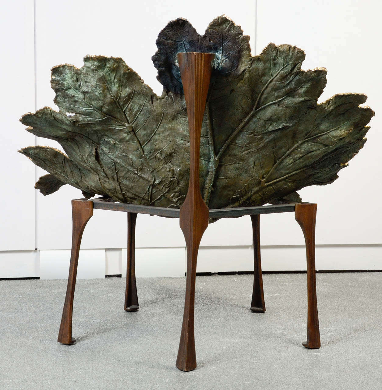 Bronze Gunnera Leaf Chair by Kim Moltzer For Sale at 1stDibs