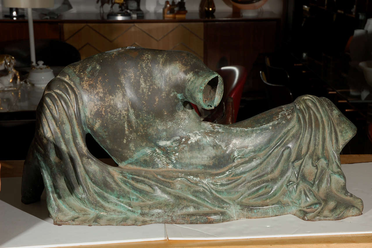 Bronze Reclining Male For Sale at 1stDibs