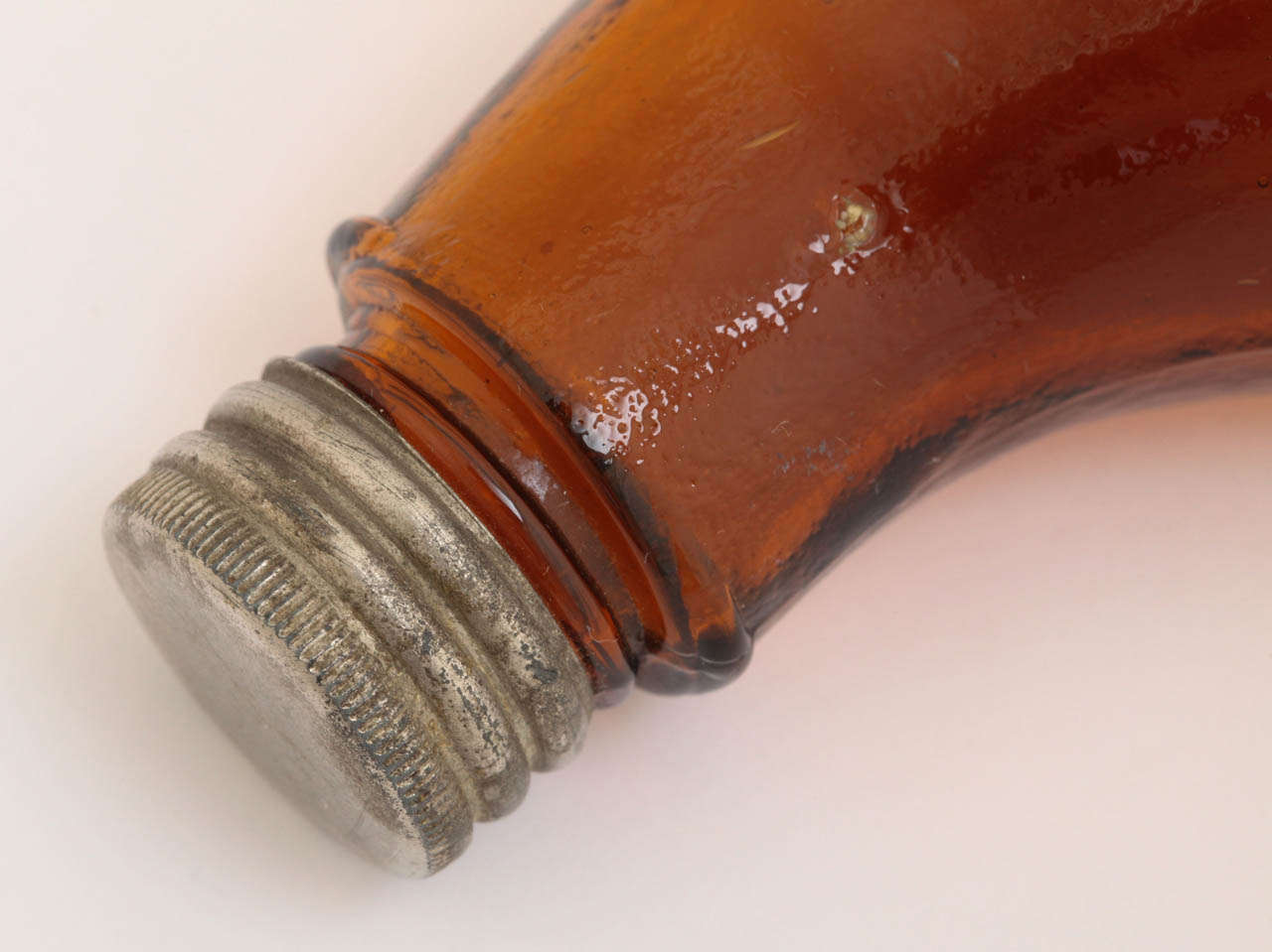 Foust Distillery Handblown Amber Glass Turkey and Ham Bone Flasks For ...