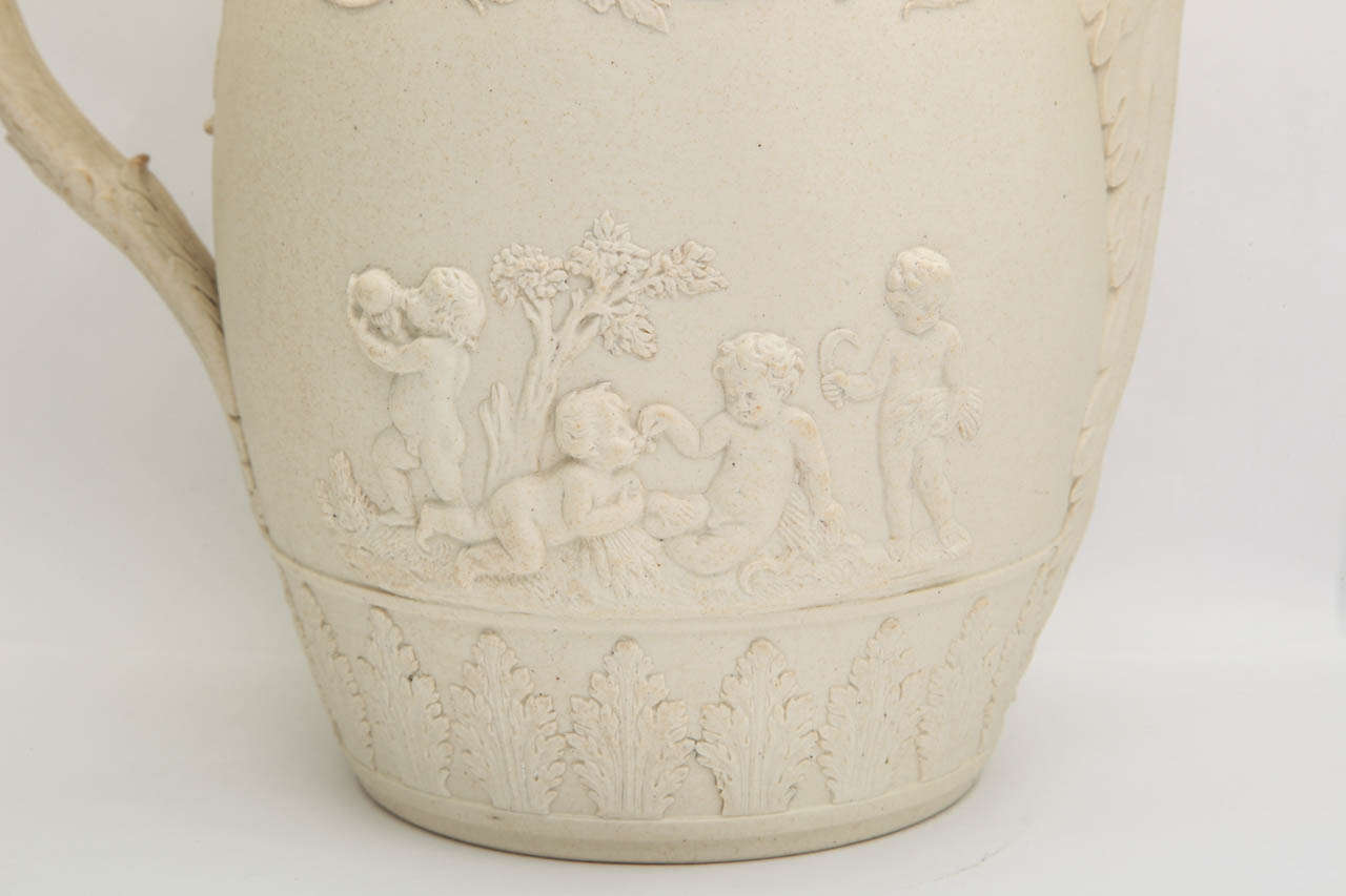 A Fine Signed Turner Stoneware Covered Pitcher For Sale at 1stDibs