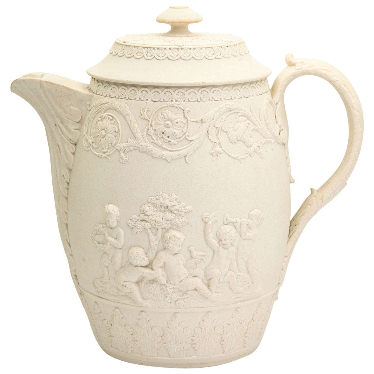 A Fine Signed Turner Stoneware Covered Pitcher For Sale at 1stDibs