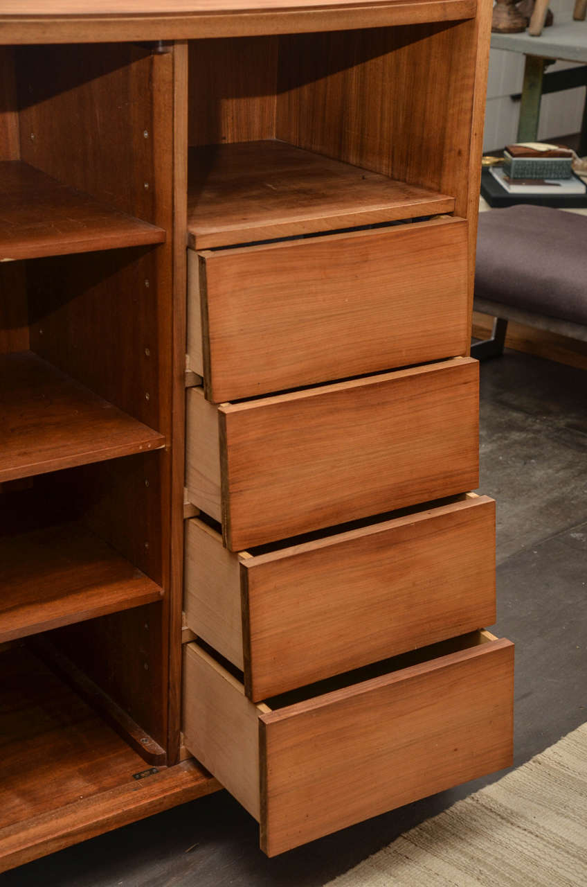 Walnut Sideboard Signed Flachet For Sale at 1stDibs