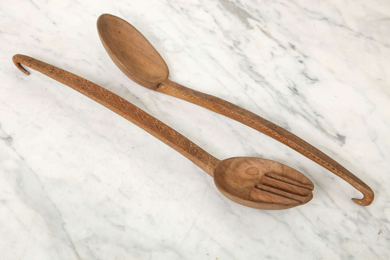 Norwegian Folk Art Spoon Rack and Spoon Collection at 1stDibs | spoon ...
