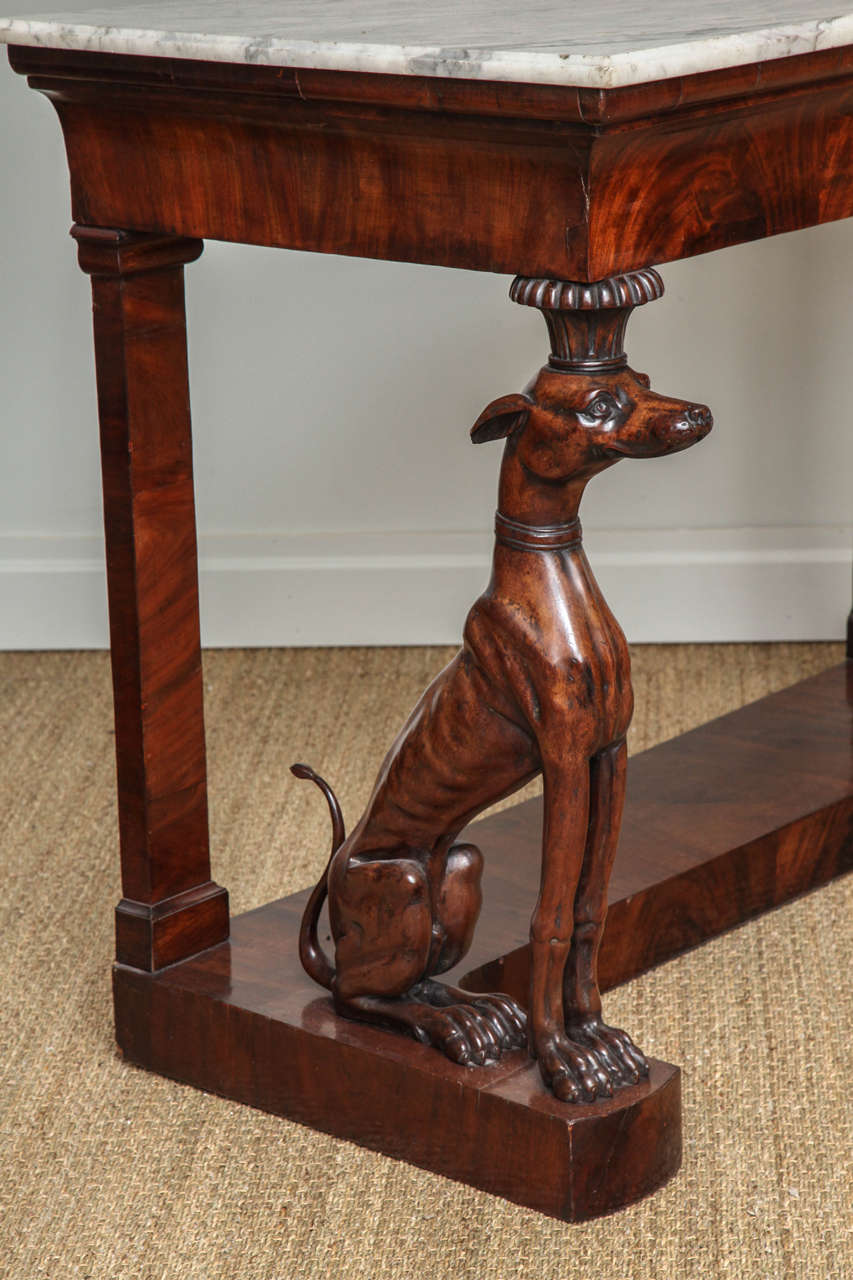 Neapolitan Neoclassical Whippet Console Table at 1stDibs | whippet ...