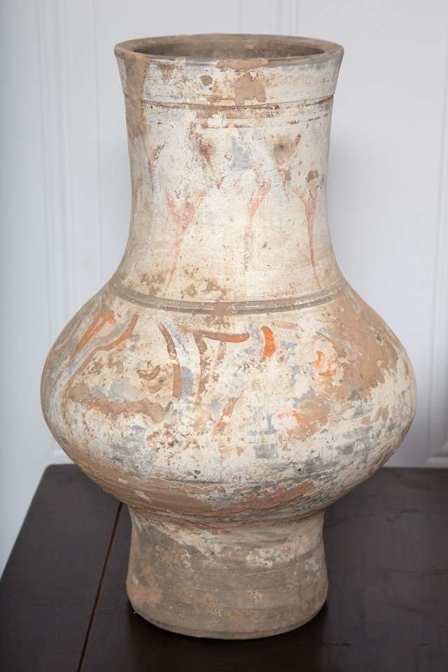Pair of 2000 Year Old Han Dynasty Ceremonial Vases For Sale at 1stDibs