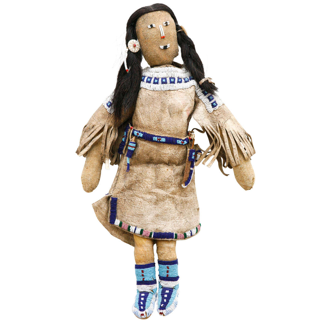 20th Century Plains Indian Female Doll at 1stDibs