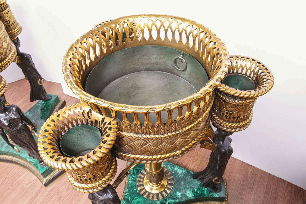 Important Russian Malachite and Bronze Planters at 1stDibs | malachite ...
