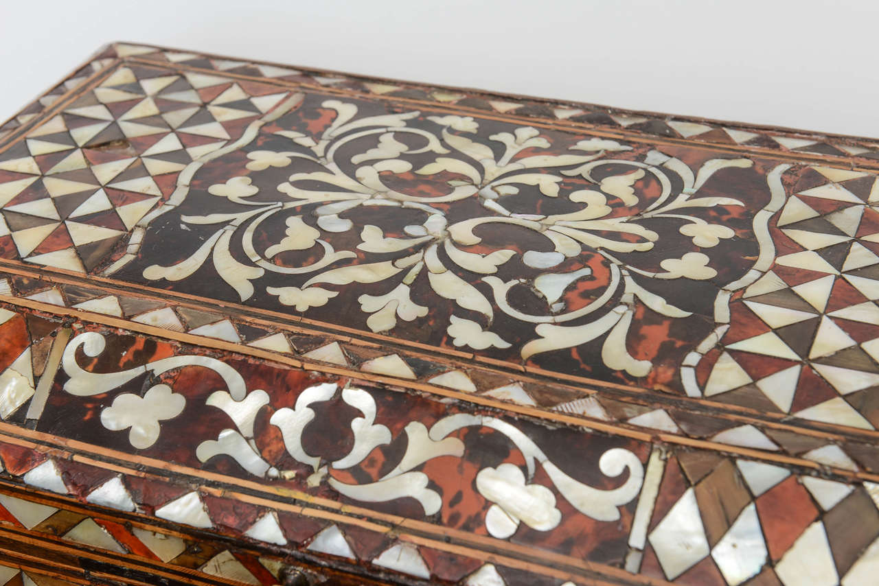 Rare 18th Century Turkish Mother-of-Pearl Inlaid Decorative Box at ...