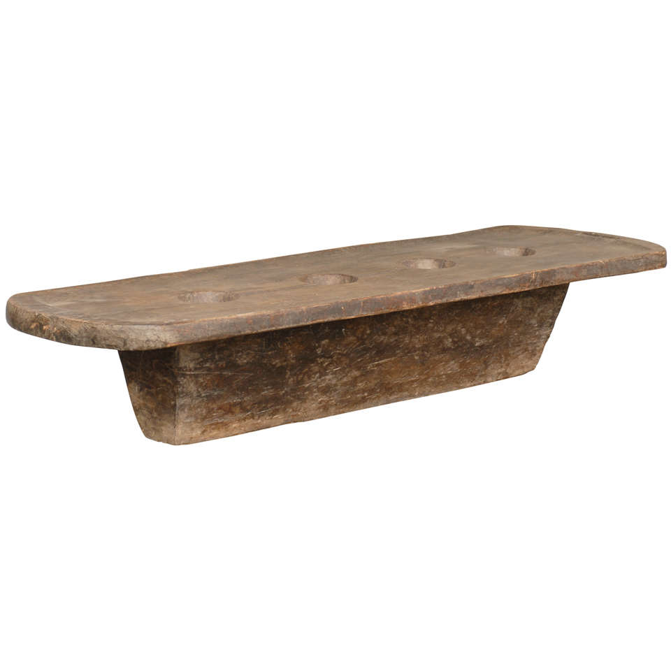 Naga Mid-20th Century Grain Grinding Table from North East India at ...