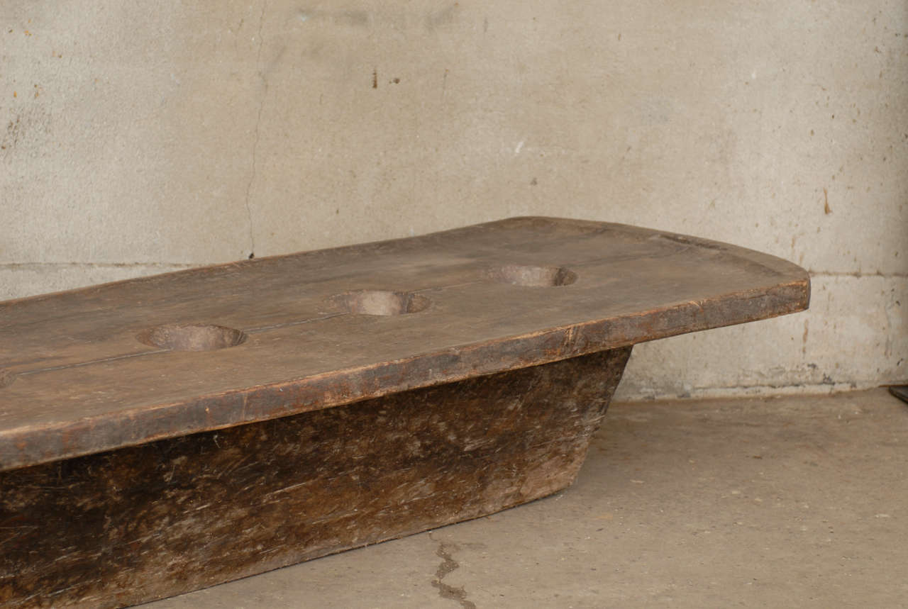 Naga Mid-20th Century Grain Grinding Table from North East India at ...