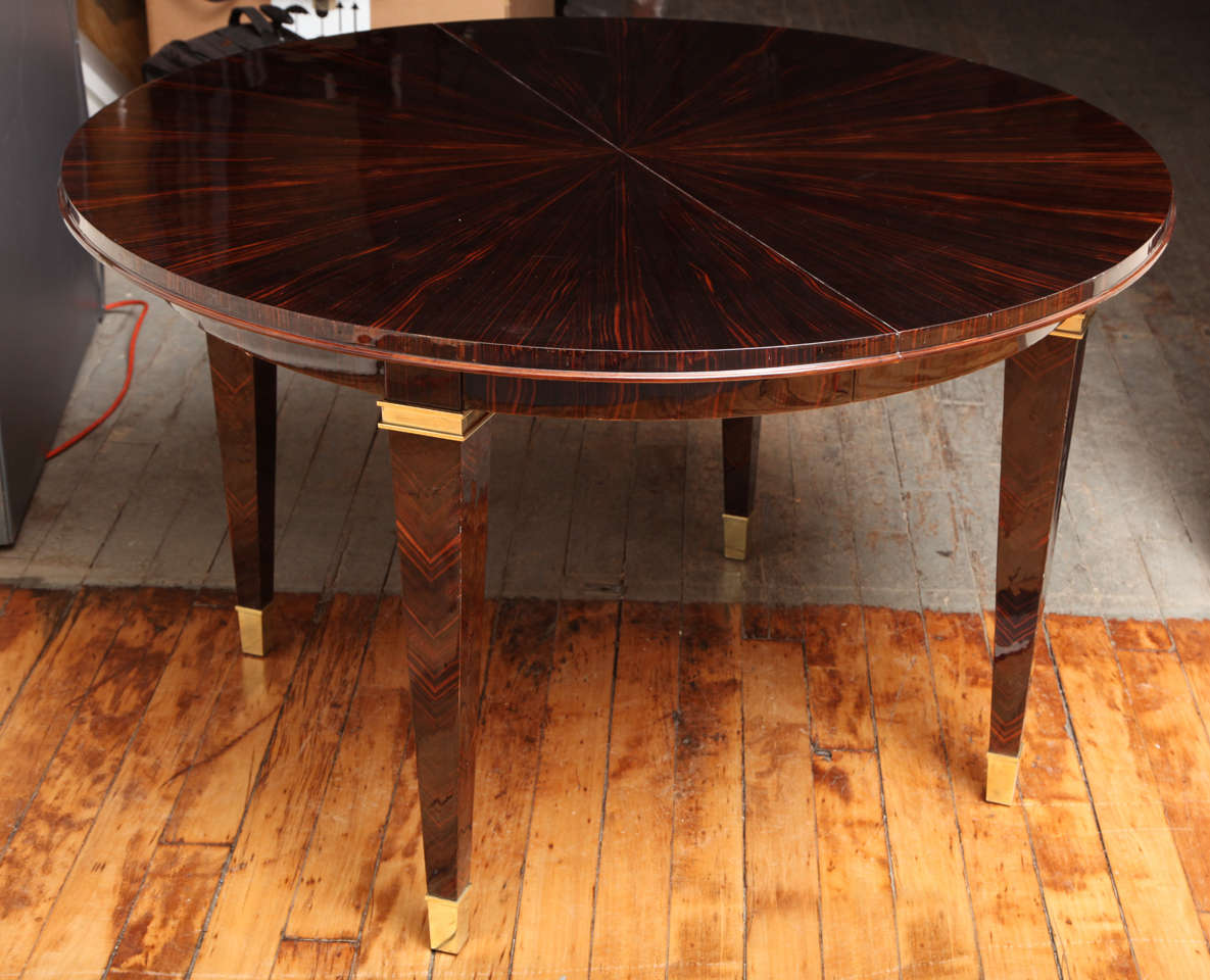 Superb Art Deco Round Dining Table For Sale at 1stDibs