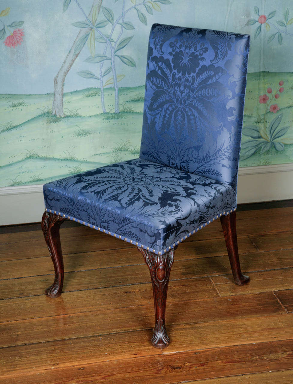 George II Upholstered and Carved Side Chair at 1stDibs