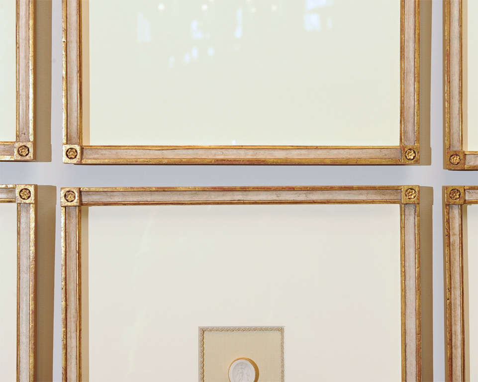 Set of Nine Neo-Classical Intaglios in Hand Carved Frames at 1stDibs