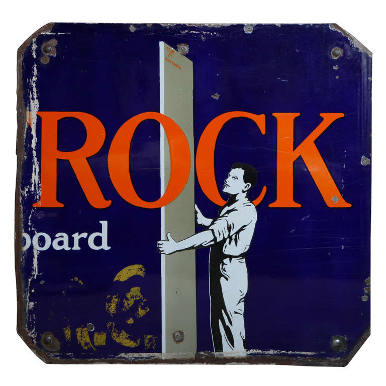 Sheetrock Advertising Sign at 1stDibs