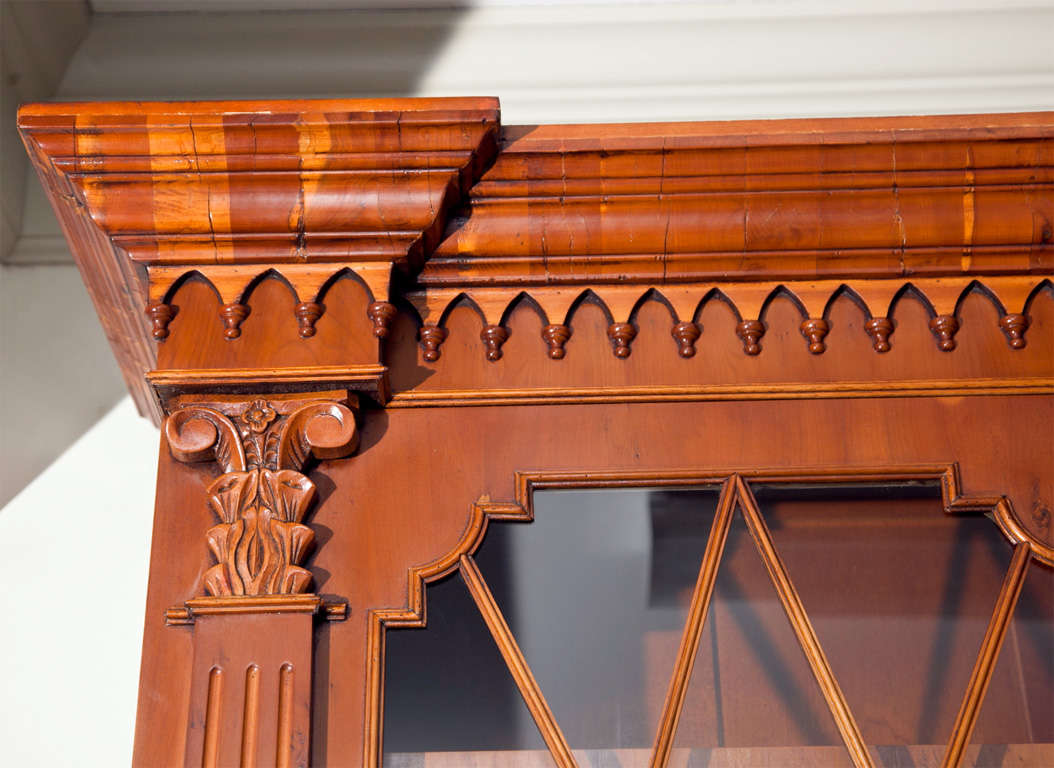 English Yew Wood Architectural Breakfront For Sale at 1stDibs ...
