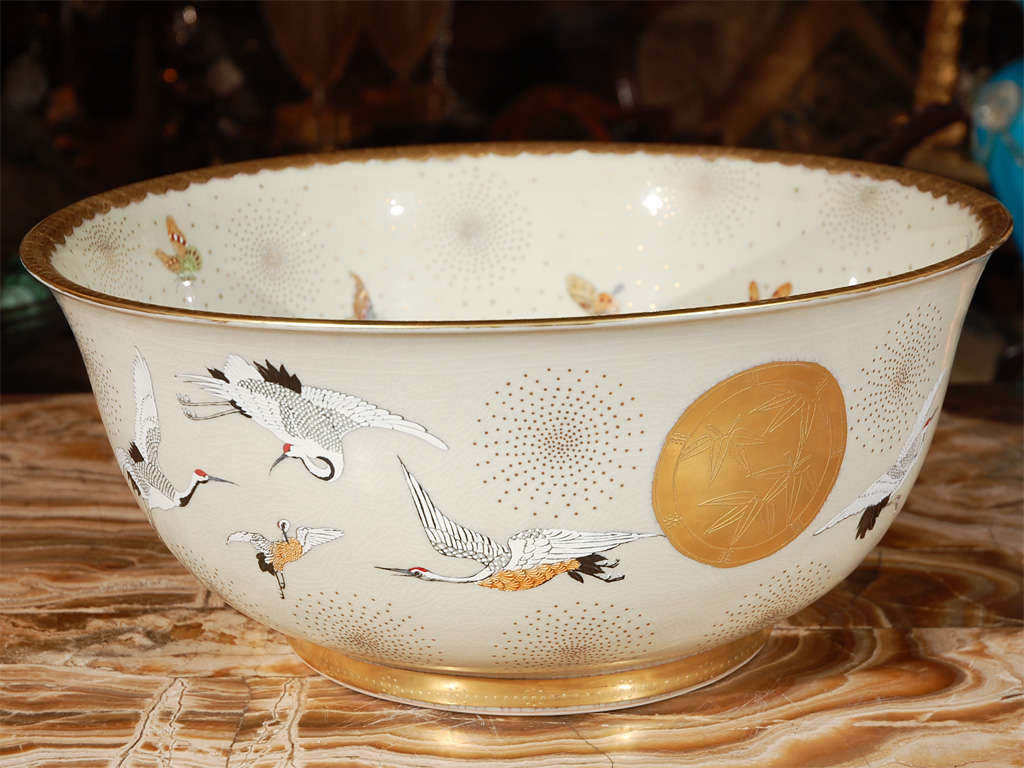 Japanese Porcelain Center Bowl at 1stDibs