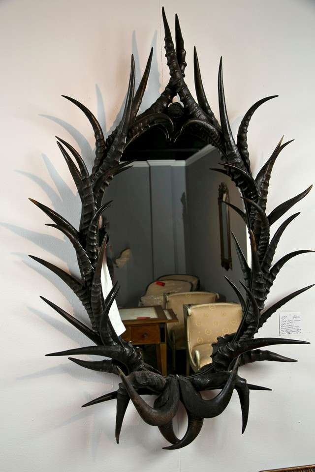 Elegant Natural Horn Mirror For Sale at 1stDibs