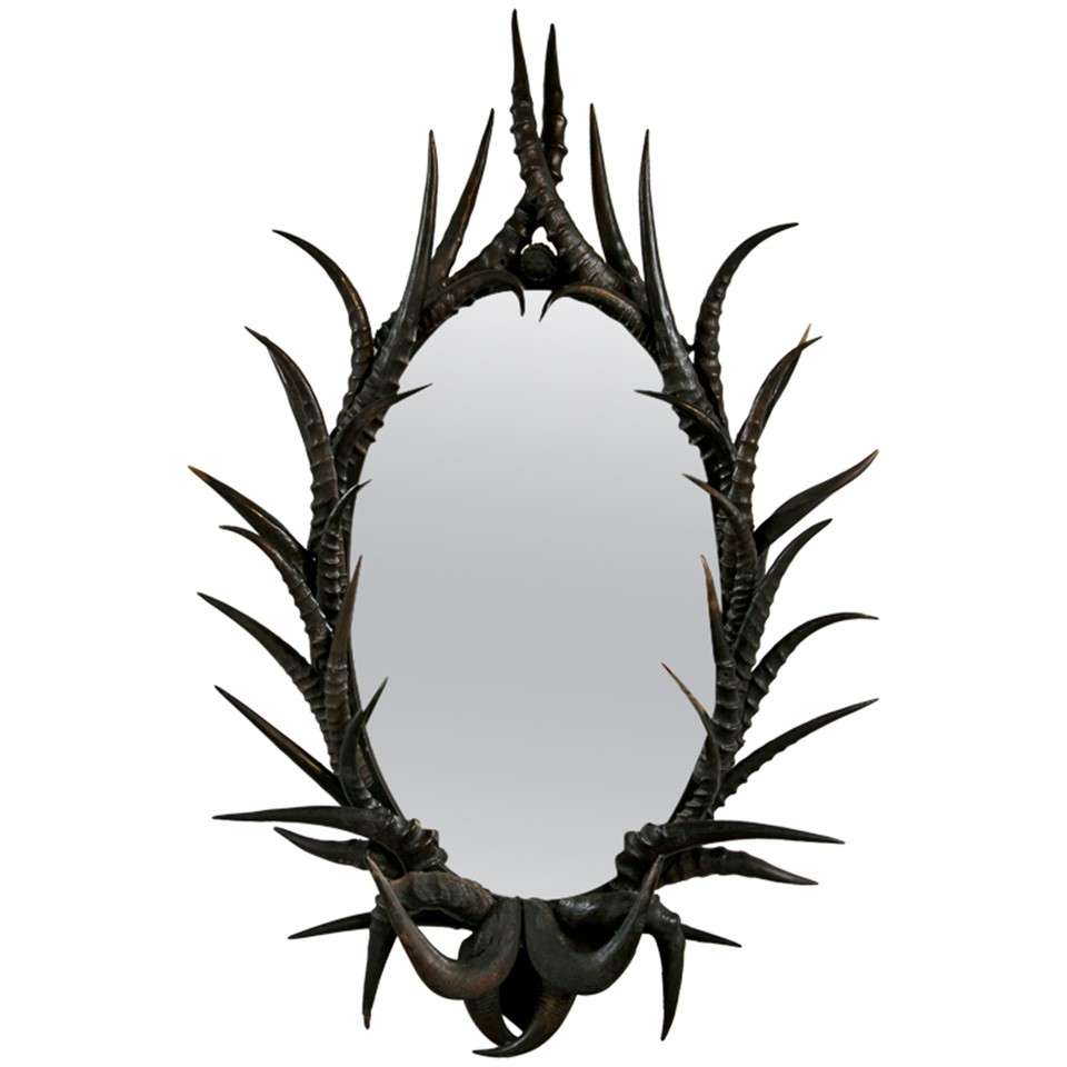 Elegant Natural Horn Mirror For Sale at 1stDibs
