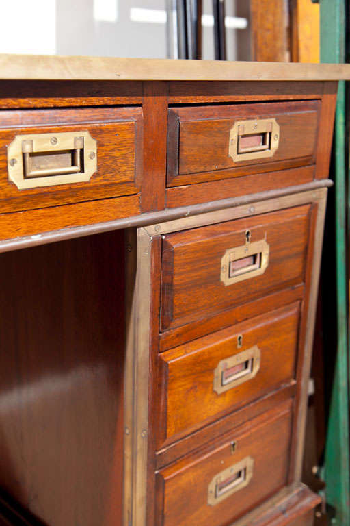 Antique Campaign Desk at 1stDibs