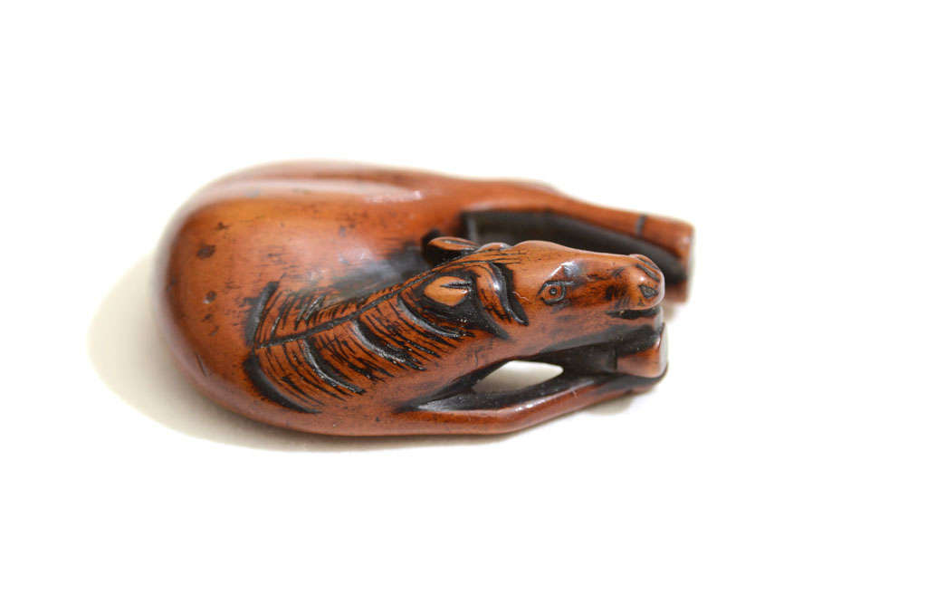 Grazing Horse Netsuke For Sale at 1stDibs