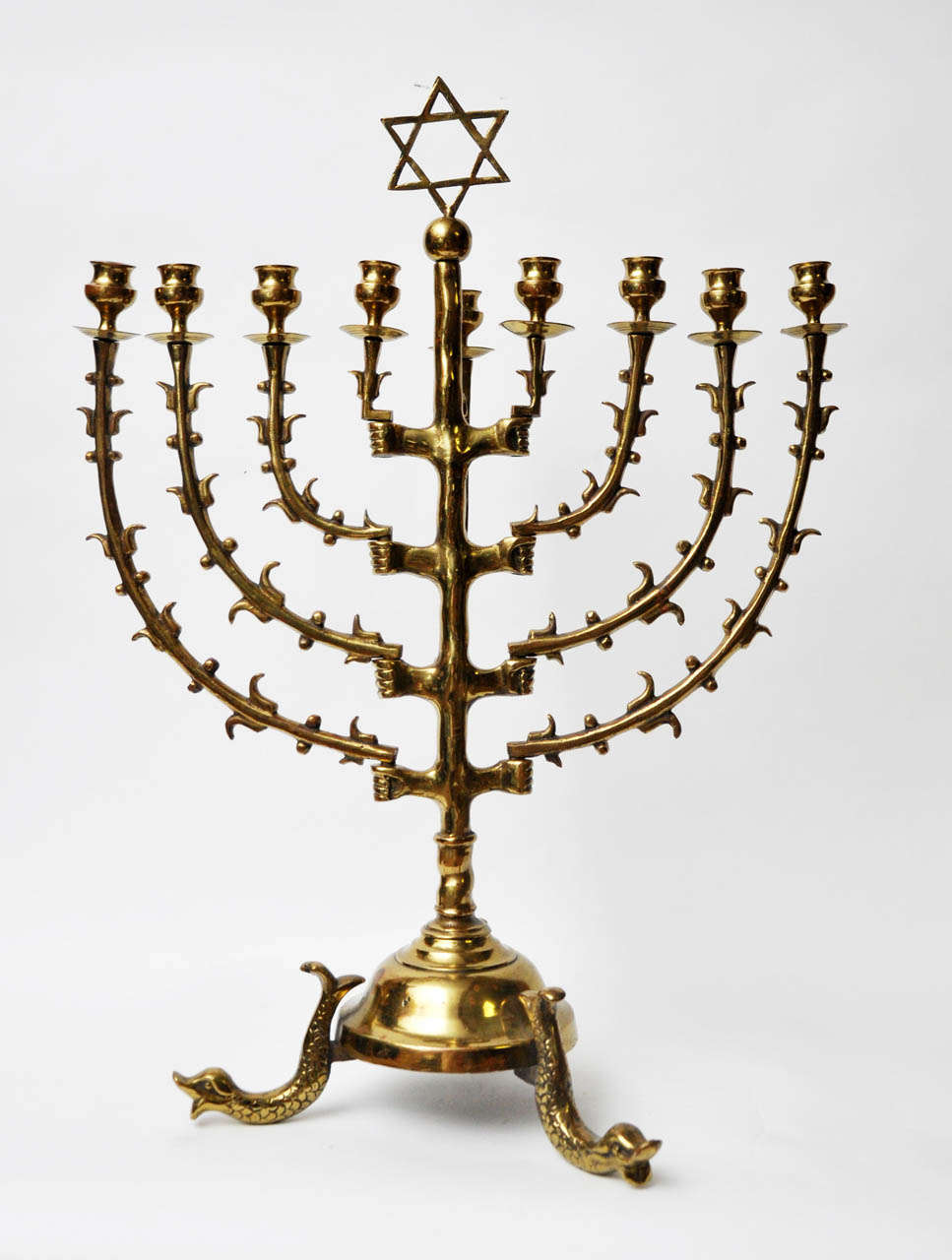 19th Century Polish Bronze Hanukiah "Menorah" at 1stDibs | hannukiah ...