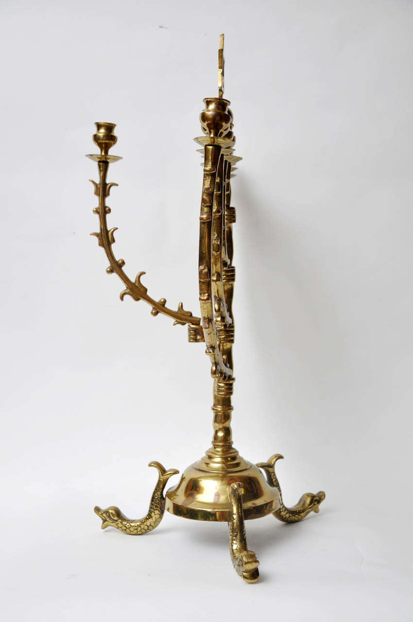 19th Century Polish Bronze Hanukiah "Menorah" at 1stDibs | hannukiah ...