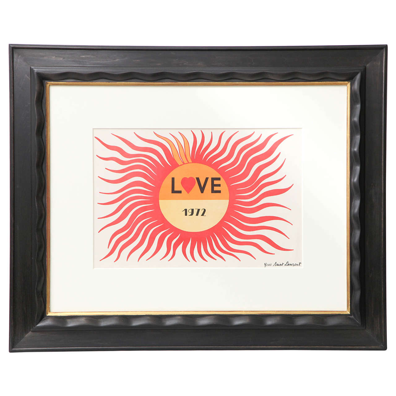 Yves Saint Laurent 1972 "Love" Card at 1stDibs | love 1972 yves saint laurent, yves saint ...