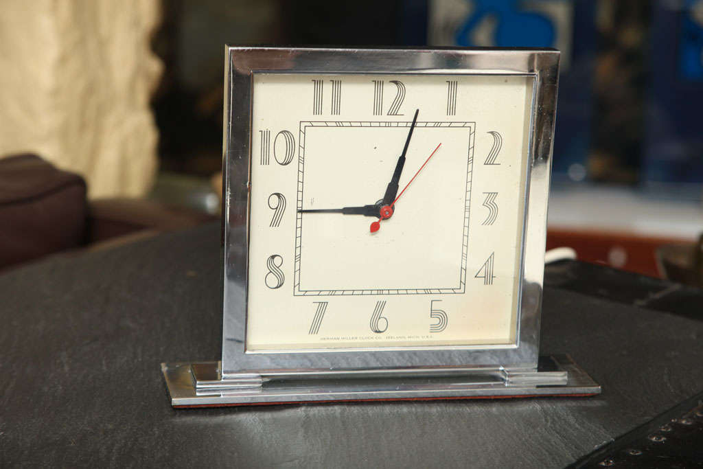 Gilbert Rohde Table Clock at 1stDibs